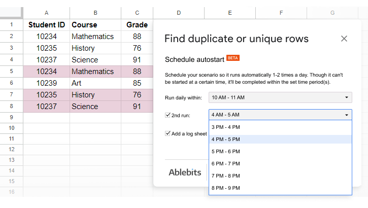 Highlight duplicates in Google Sheets: conditional formatting vs add-on