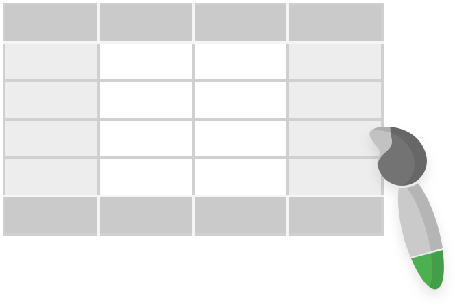 Table Styles add-on for Google Sheets