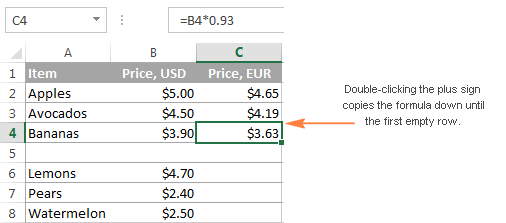 How To Copy Formula In Excel With Or Without Changing References Ablebits