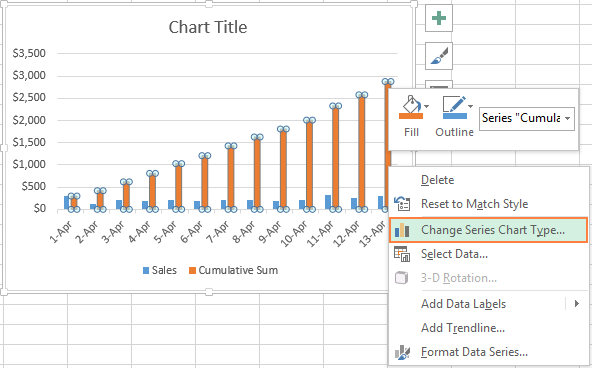 How To Make Cumulative Chart In Excel Chart Walls