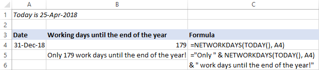 Calculate Days From before Date In Excel