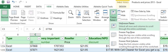 How To Keep Header Rows In Excel Visible