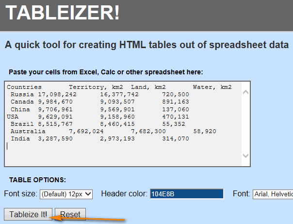 How To Convert Excel Tables To HTML