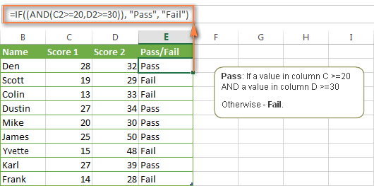 Excel IF Function With Multiple Conditions