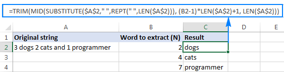 Excel MID Function Extract Text From The Middle Of A String