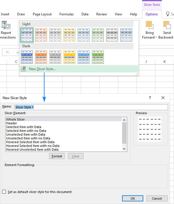 Slicer Excel