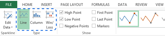 Sparklines in Excel - how to add them to visualize your tables