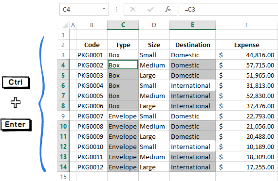 How To Use Excel s Fill Handle To Quickly Fill Blanks With Values Above 