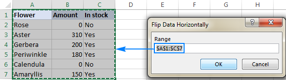 How To Flip Data In Excel Columns And Rows vertically And Horizontally 