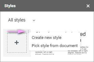 Styles add-on for Google Docs V2.0: Release notes