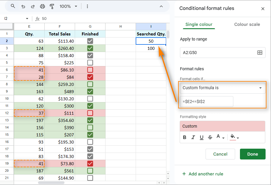 Complete guide to Google Sheets conditional formatting: rules, formulas, use cases