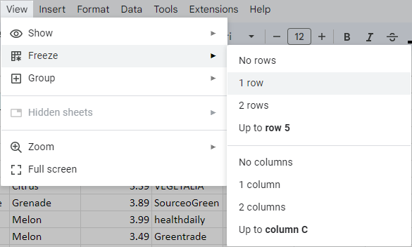 Only guide you need to make a table in Google Sheets