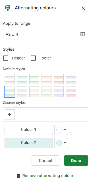 Only guide you need to make a table in Google Sheets