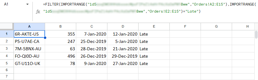 How to use Google Sheets FILTER function