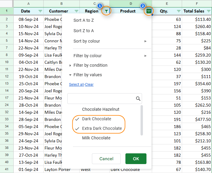 How to filter data in Google Sheets: user-friendly tutorial