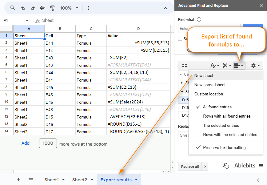 Create & edit Google Sheets formulas. Key functions explained