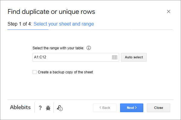 Highlight duplicates in Google Sheets: conditional formatting vs add-on
