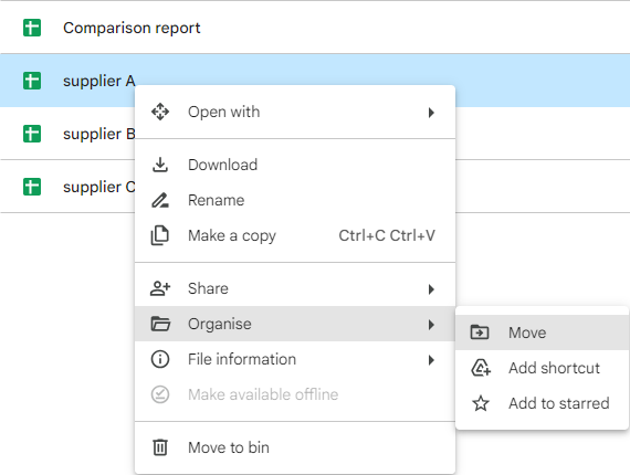 Google Sheets basics: share, move and protect Google Sheets