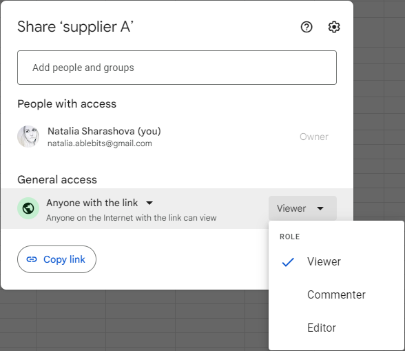 Google Sheets basics: share, move and protect Google Sheets