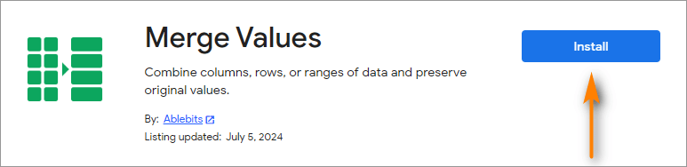 Merge cells in Google Sheets without losing data