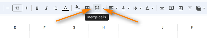 Merge cells in Google Sheets without losing data
