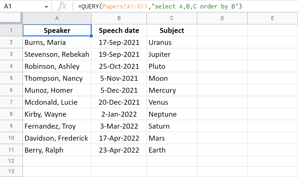 How To Use Google Sheets QUERY Function Standard Clauses And An