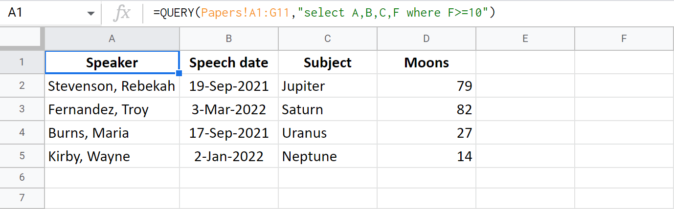 How To Use Google Sheets QUERY Function Standard Clauses And An Alternative Tool