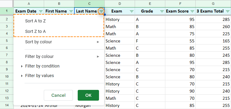 All you need to know to sort any data in Google Sheets