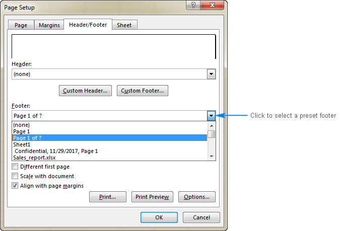 Excel Header And Footer How To Add Change And Remove Ablebits