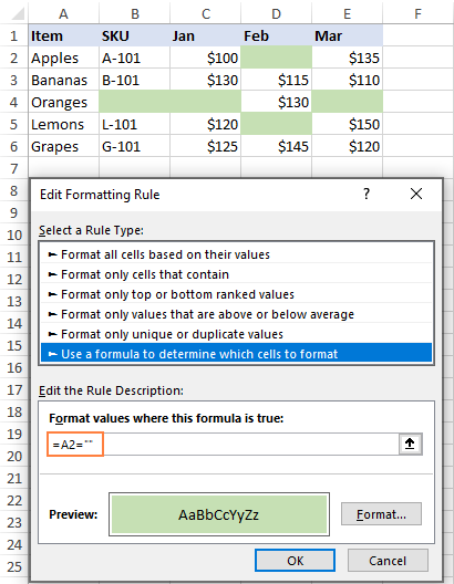 How To Select And Highlight Blank Cells In Excel