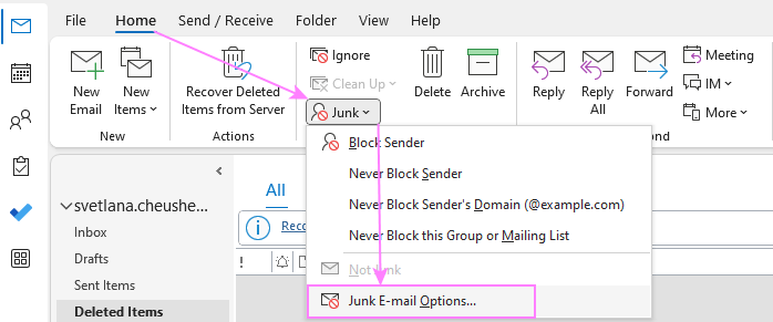 How To Use Outlook Spam Filter To Stop Junk Mail