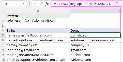Regex To Extract Strings In Excel one Or All Matches 