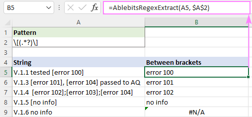 Regex To Extract Strings In Excel one Or All Matches 