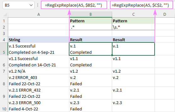 Regex To Remove Certain Characters Or Text In Excel