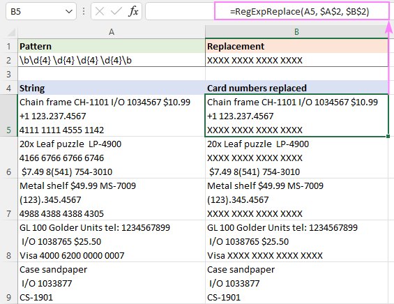 Excel RegEx Examples Using Regular Expressions In Formulas