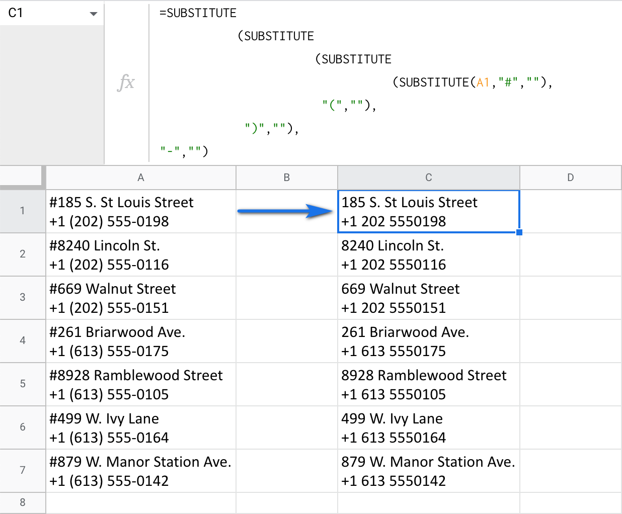 Remove Whitespaces And Other Characters Or Text Strings In Google Sheets From Multiple Cells At Once