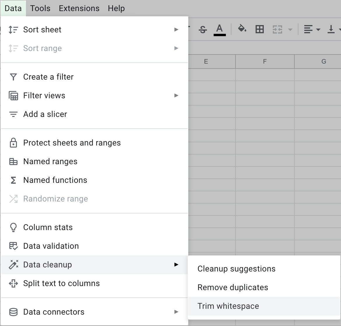 Remove Whitespaces And Other Characters Or Text Strings In Google 