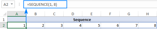 SEQUENCE Function In Excel Auto Generate Number Series Ablebits