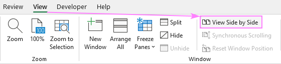 How To View Sheets Side By Side In Excel