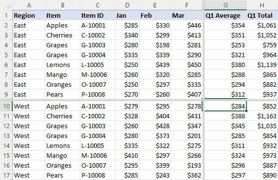How To Split Screen In Excel Vertically And Horizontally