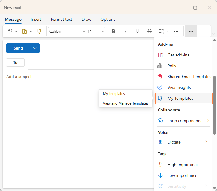How To Create An Email Template In New Outlook And Web App Printable