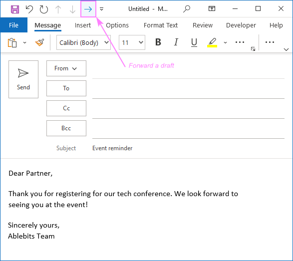 Is There A Way To Save An Email Template In Outlook Romero Lisherfence