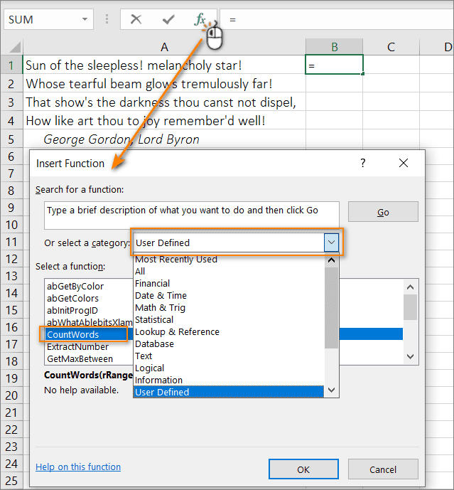 How To Create And Use User Defined Functions In Excel