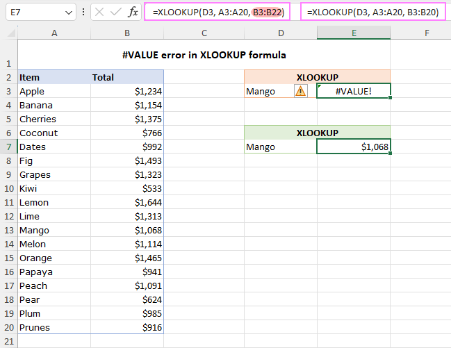  VALUE Error In Excel Causes And Fixes