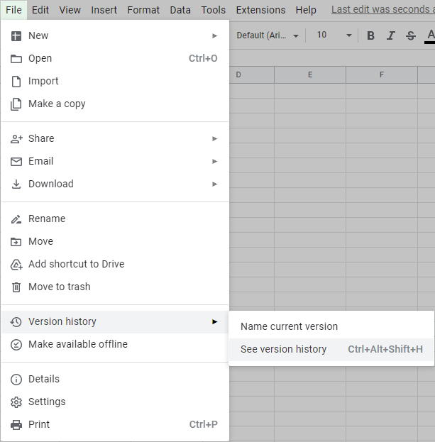 Everything You Need To Know About Google Sheets Version History