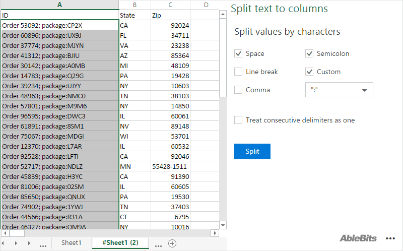 How To Separate Text To Columns In Excel Online