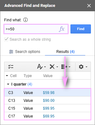 Find and replace in Google Sheets: advanced searches made easy