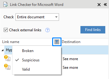 How to find suspicious and broken hyperlinks with Link Checker
