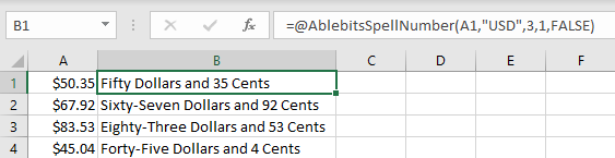 How To Turn Numbers Into Words With The Help Of Ultimate Suite For Excel