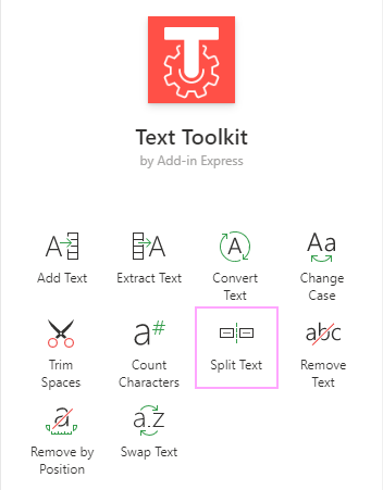 How to Split cells in Excel